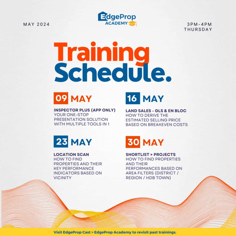 May 2024 EP Agent Training Schedule | EdgeProp.sg