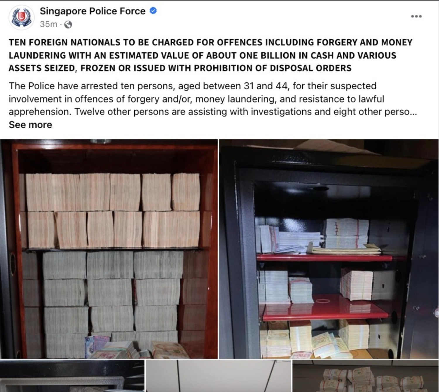 SPF seizes $1 bil assets in form of GCBs, cars and property, in money ...