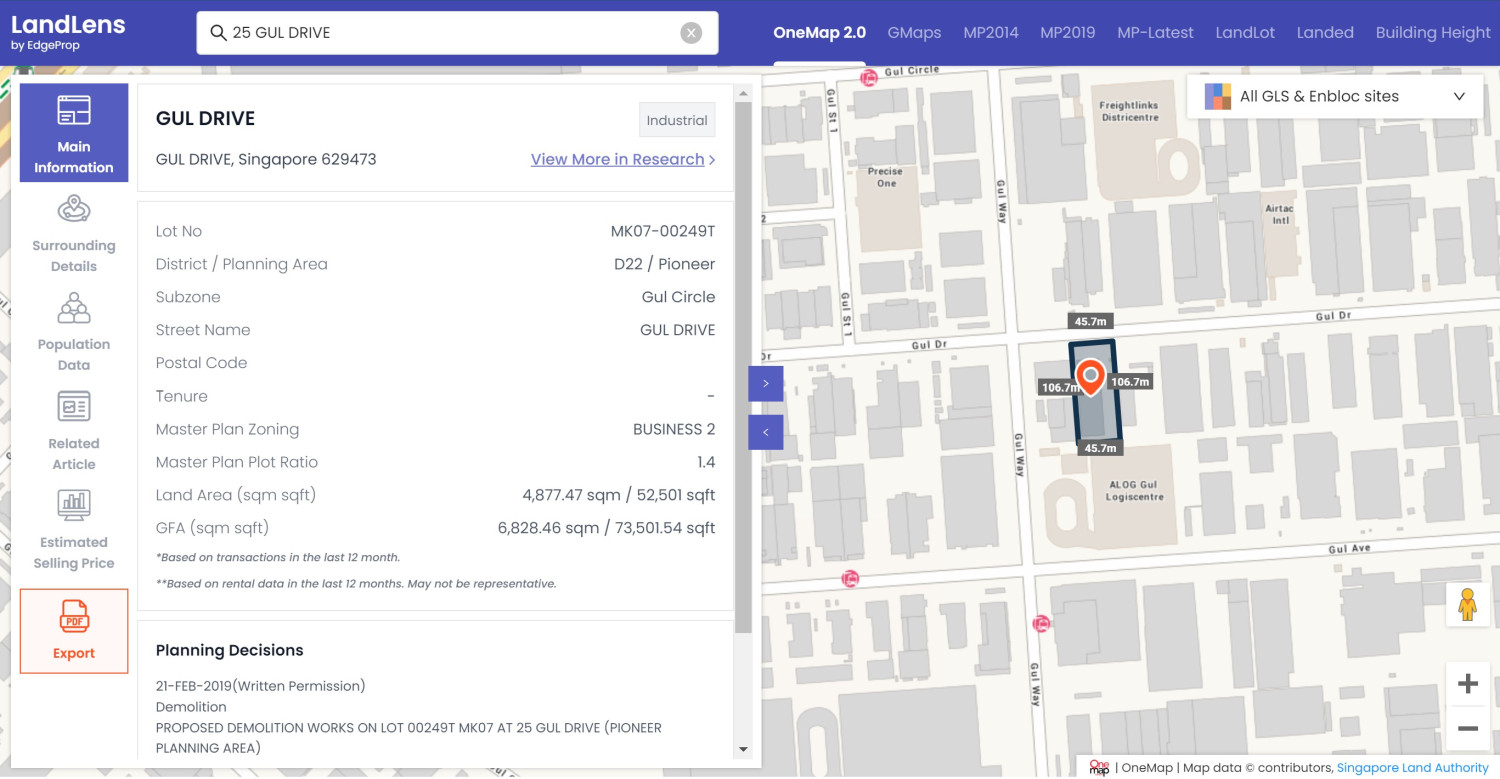 B2 industrial site on Gul Drive launched for sale by JTC - Singapore ...